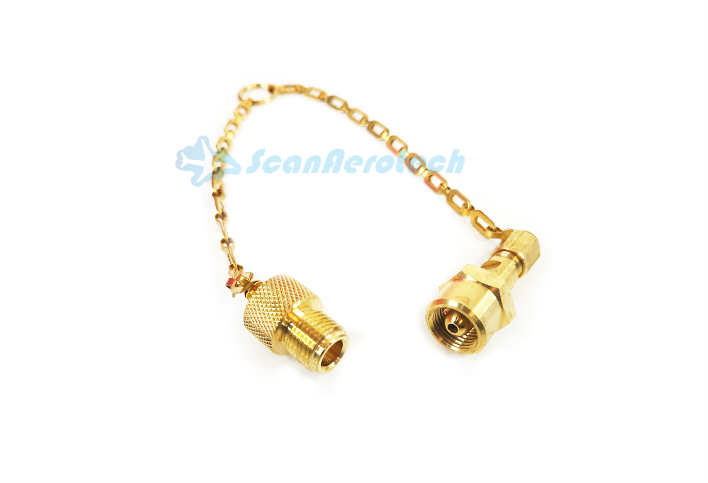 OXYGEN TRANSFILL ADAPTER 3/8-24 (AN800-SCT) TO 9/16-18 (AS1046) SCOTT ...