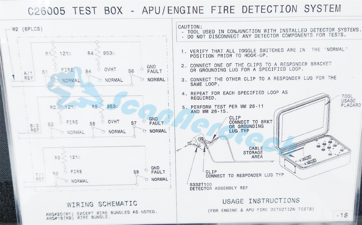 SPL-1655 TEST EQUIPMENT - APU/ENGINE FIRE DETECTION SYSTEM