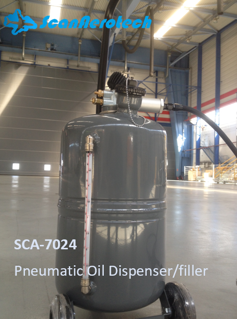 Pneumatic Engine Oil Service Cart (6 gal/24 l) (CE)